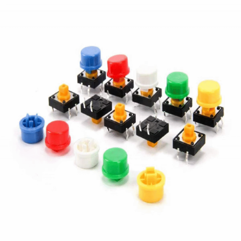 Tactile Push Button Switch Assorted Kit – 25 pcs - Atom Lab